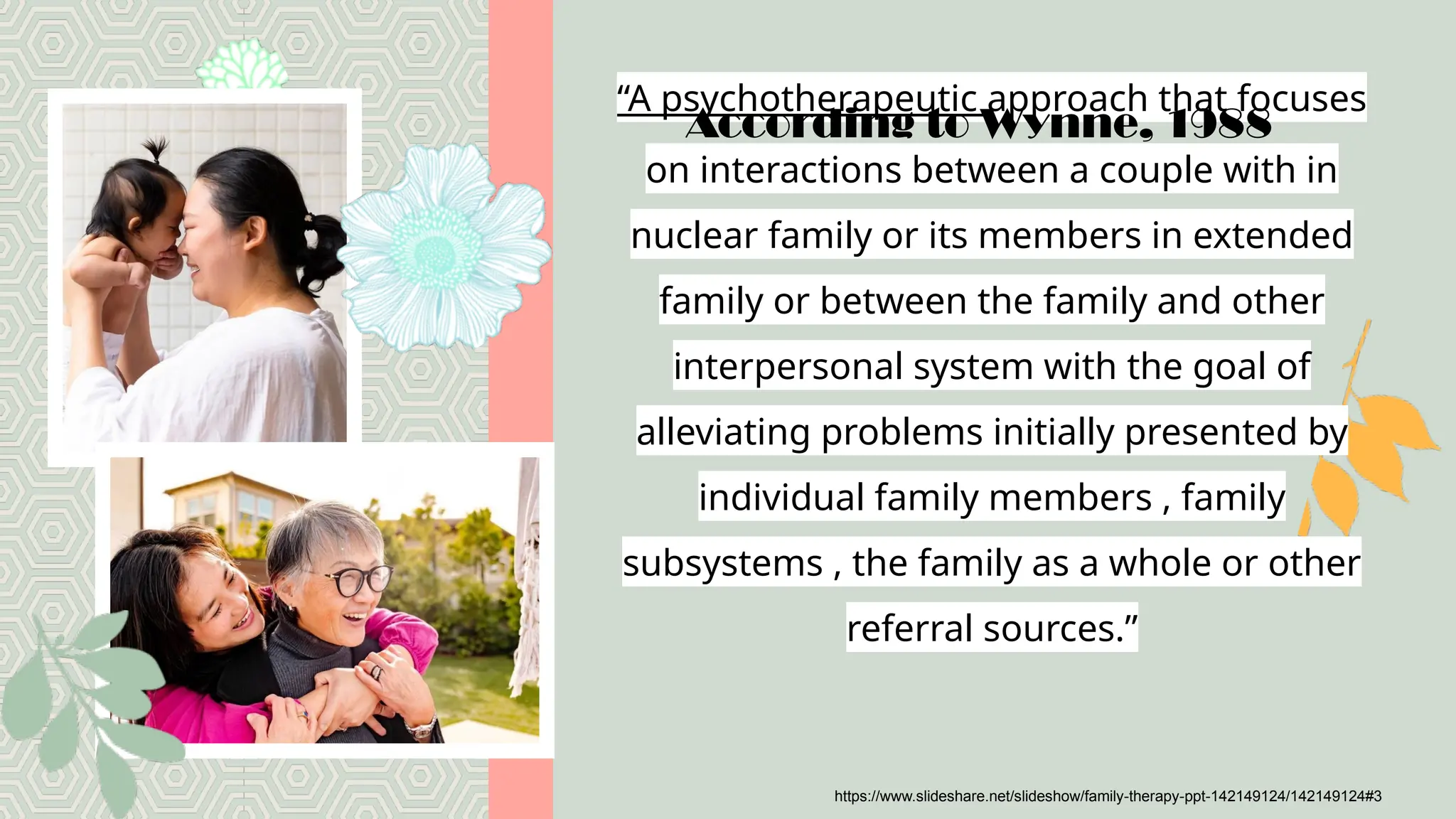 Unit 3. Family Therapy: Definition, principles, methods of counselling | PPTX