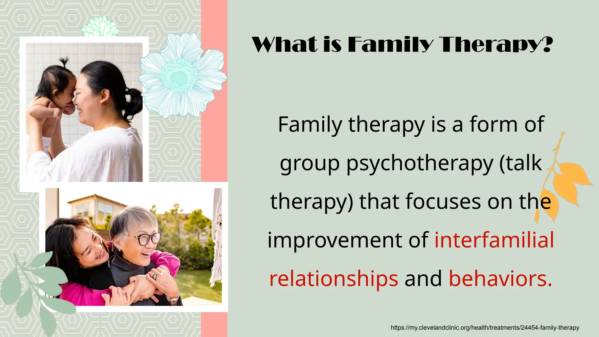 Unit 3. Family Therapy: Definition, principles, methods of counselling ...