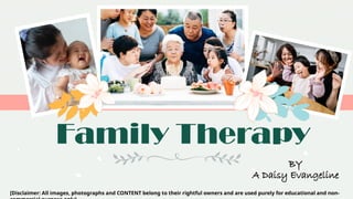 Unit 3. Family Therapy: Definition, principles, methods of counselling ...