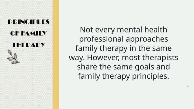 Unit 3. Family Therapy: Definition, principles, methods of counselling ...