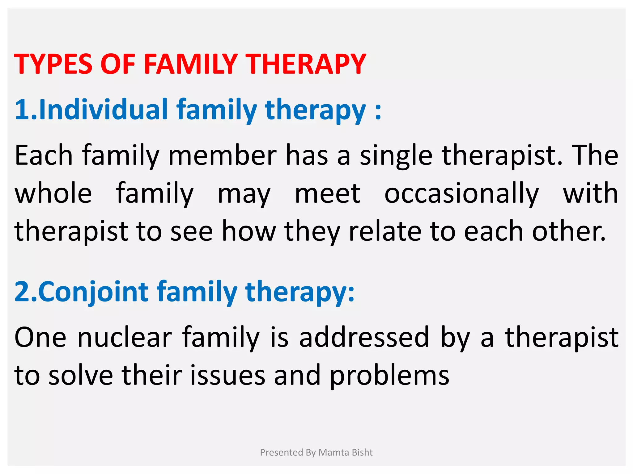Family therapy and family counseling | PDF