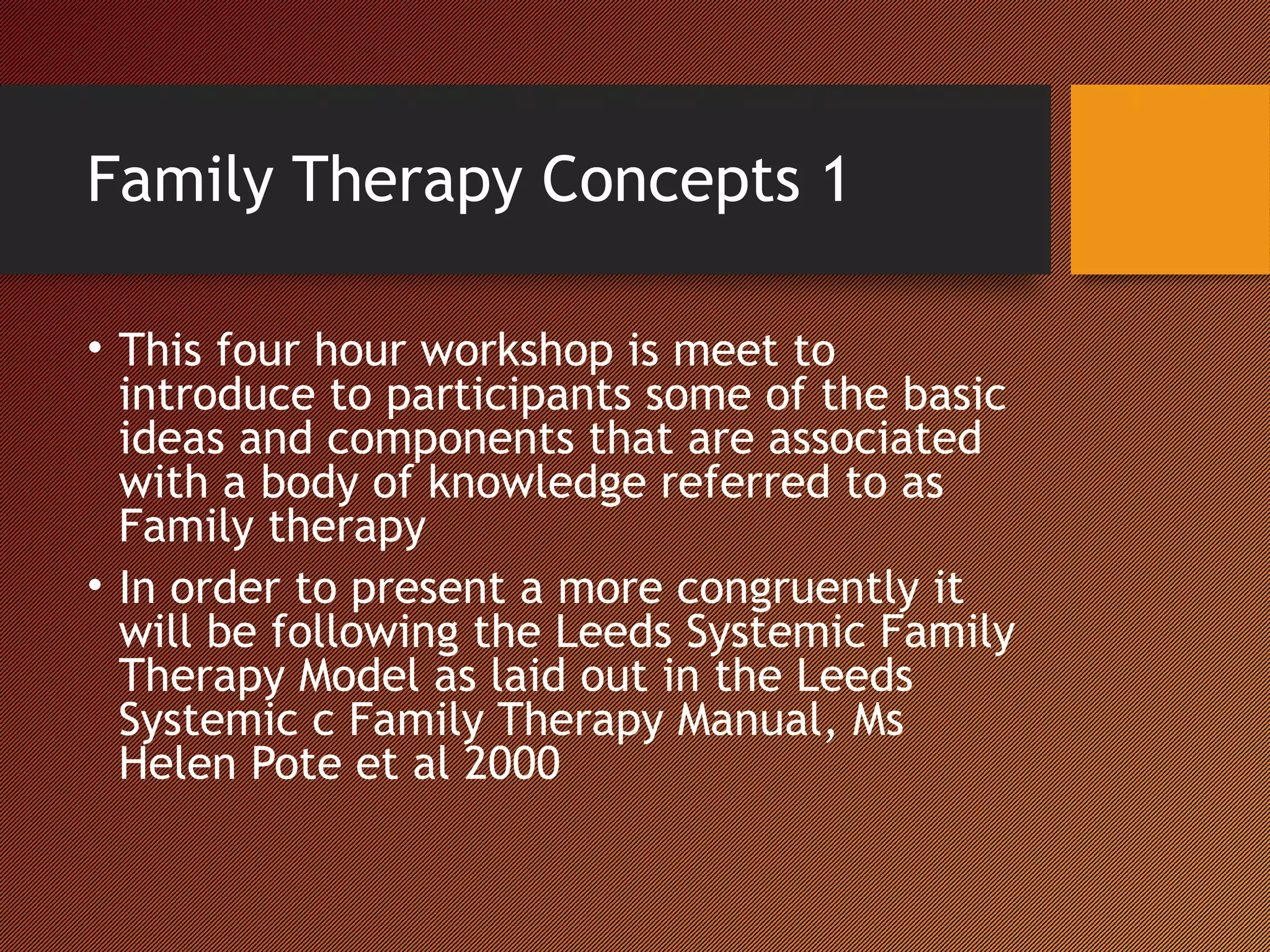 Family therapy concepts | PPT