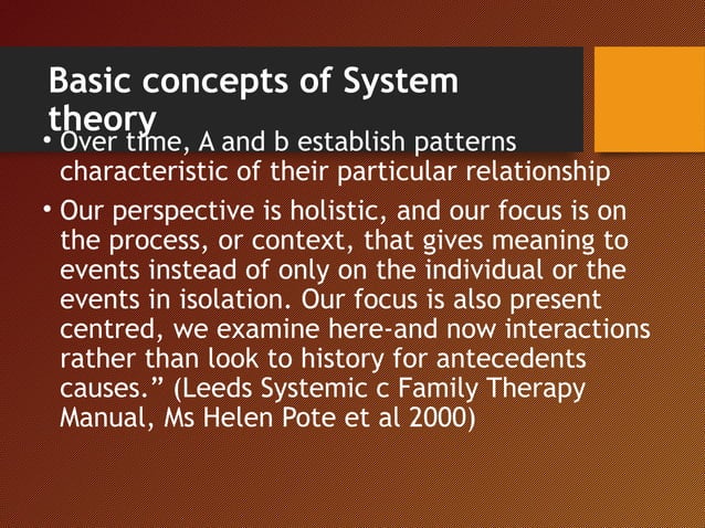 Family therapy concepts | PPT