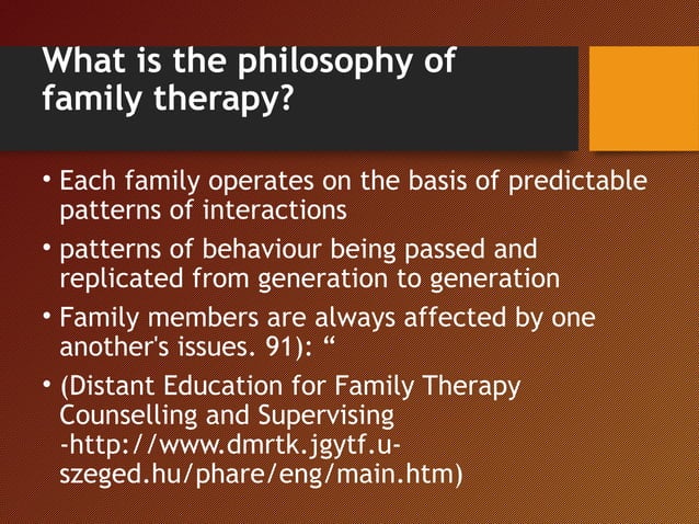 Family therapy concepts | PPT