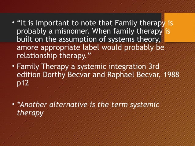 Family therapy concepts | PPT