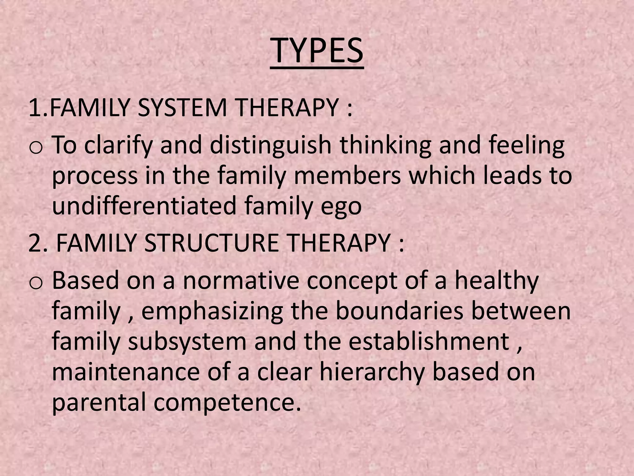 Family therapy ppt | PPTX