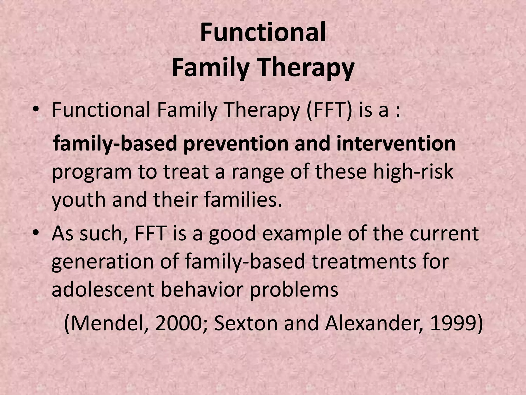 Family therapy ppt | PPTX