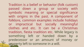 Personal Development family traditions M-5.pptx
