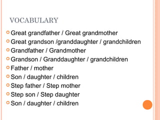 Family tree | PPT