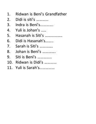 Family tree | DOCX