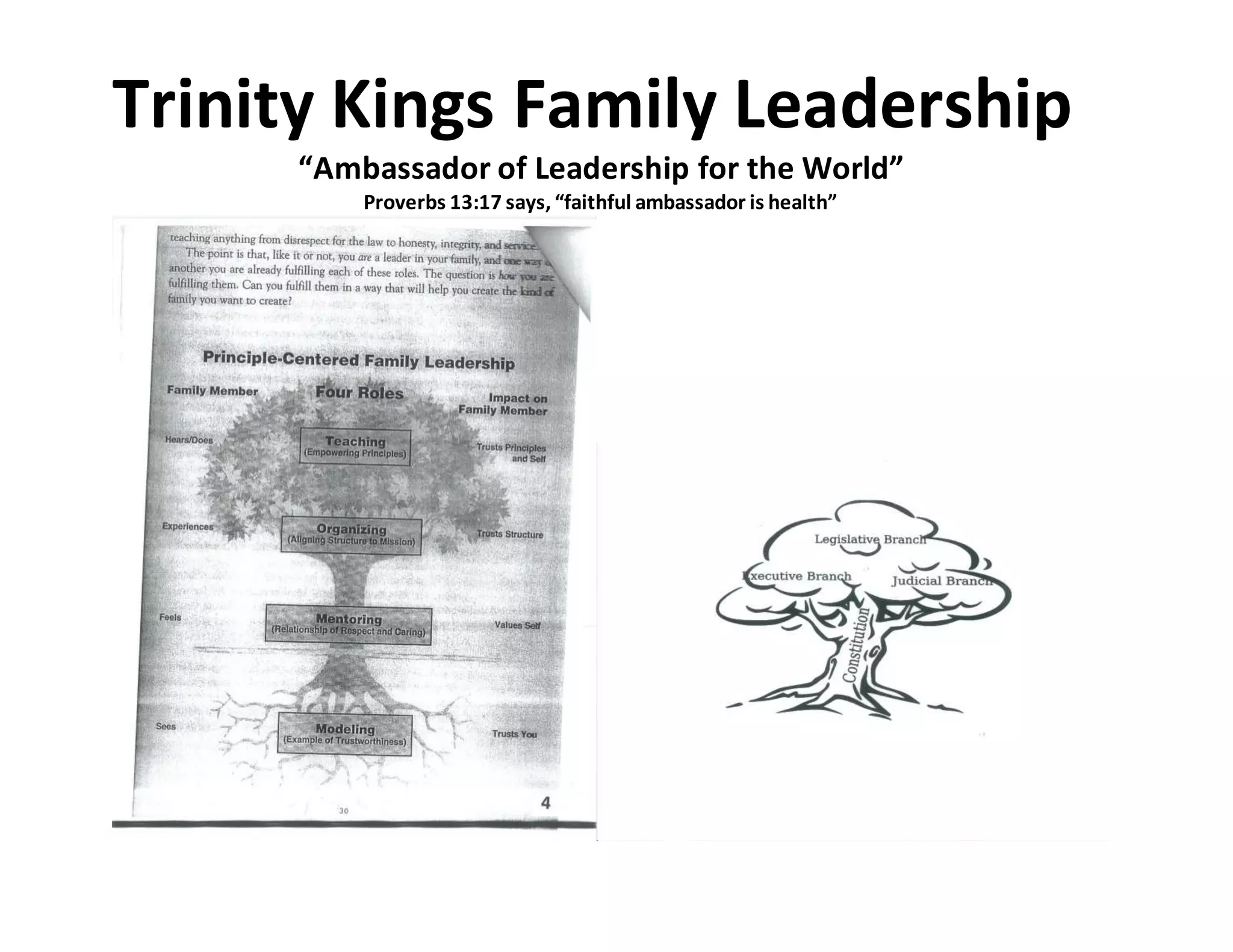 Trinity Kings World Leadership: Family Tree Feeds the Government Tree ...