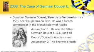 Family Tree DNA Conference -- Administrators' Library | PPTX