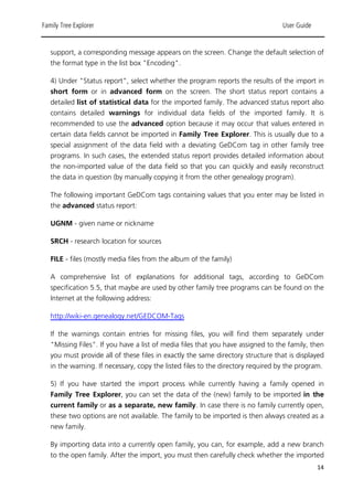 Family Tree Explorer 9 Premium Manual | PDF