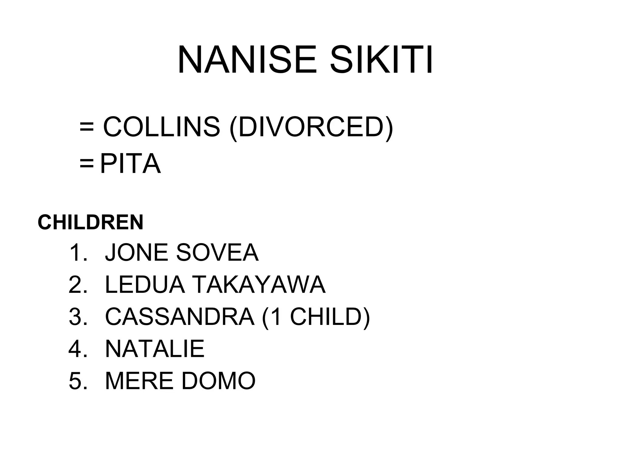 Family Tree Filimone Tamanikaiketei | PPT | Parenting Children Aged 4 ...