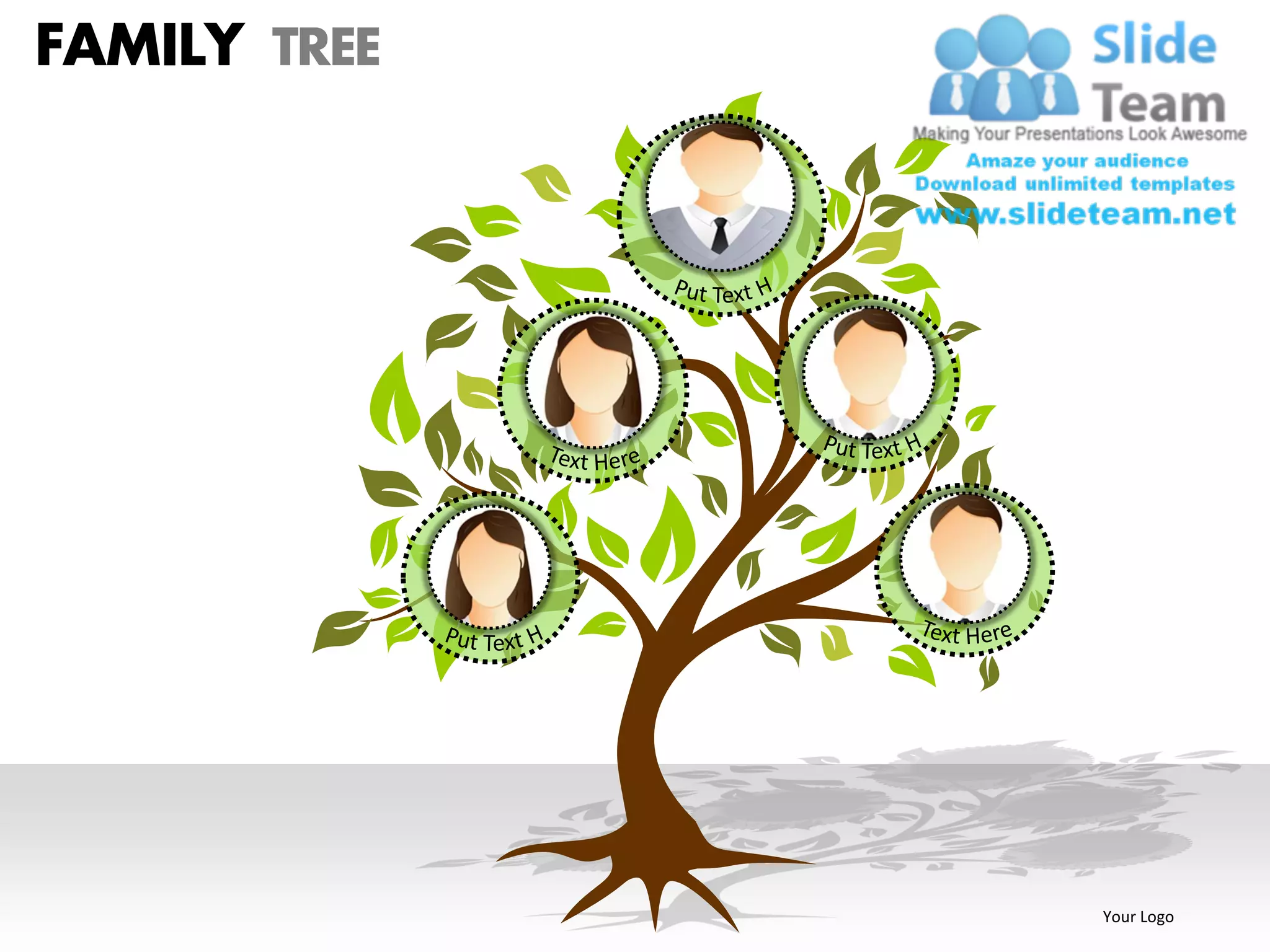 Family tree powerpoint presentation slides ppt templates | PDF