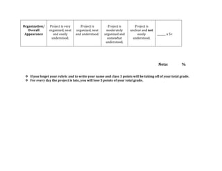 Family tree project_and_rubric_5th_grade | PDF