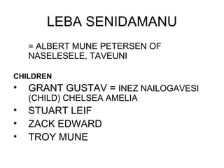 Family Tree Salanieta Galu | PPT