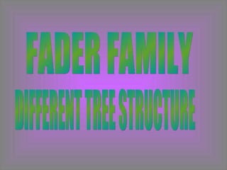 Family Tree Structure | PPT