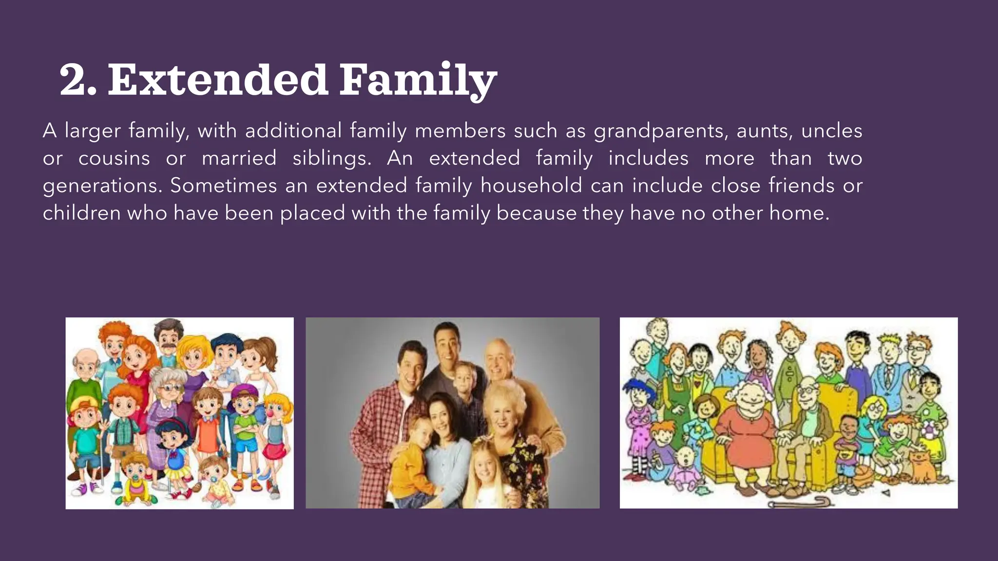 PowerPoint showing different family type | PDF