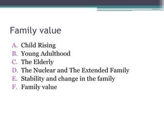 Family value | PPTX