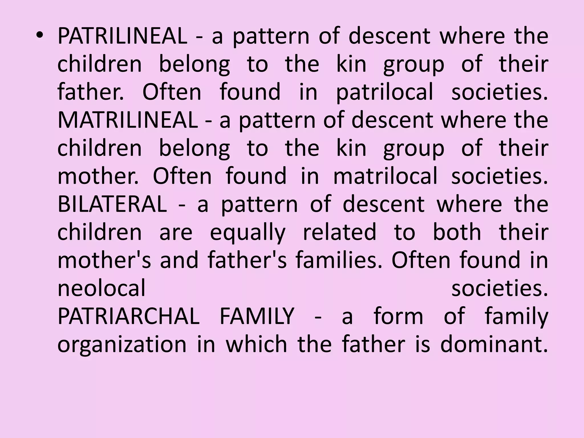 Family values | PPTX