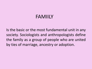 Family values | PPTX