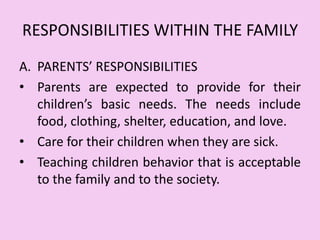 Family values | PPTX