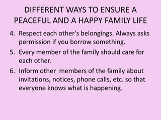 Family values | PPTX