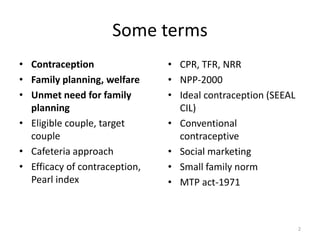 Family welfare methods - Practical class | PPTX