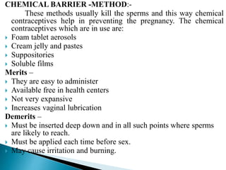 Family welfare and contraceptive methods | PPTX