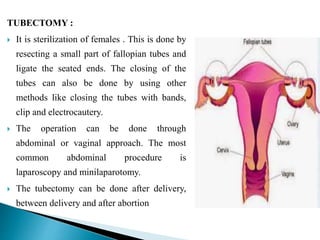 Family welfare and contraceptive methods | PPTX