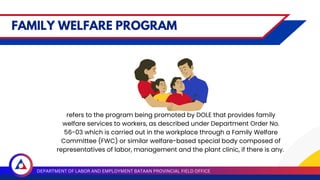 Family Welfare Program FOR WORKERS IN THE PRIVATE SECTOR | PDF