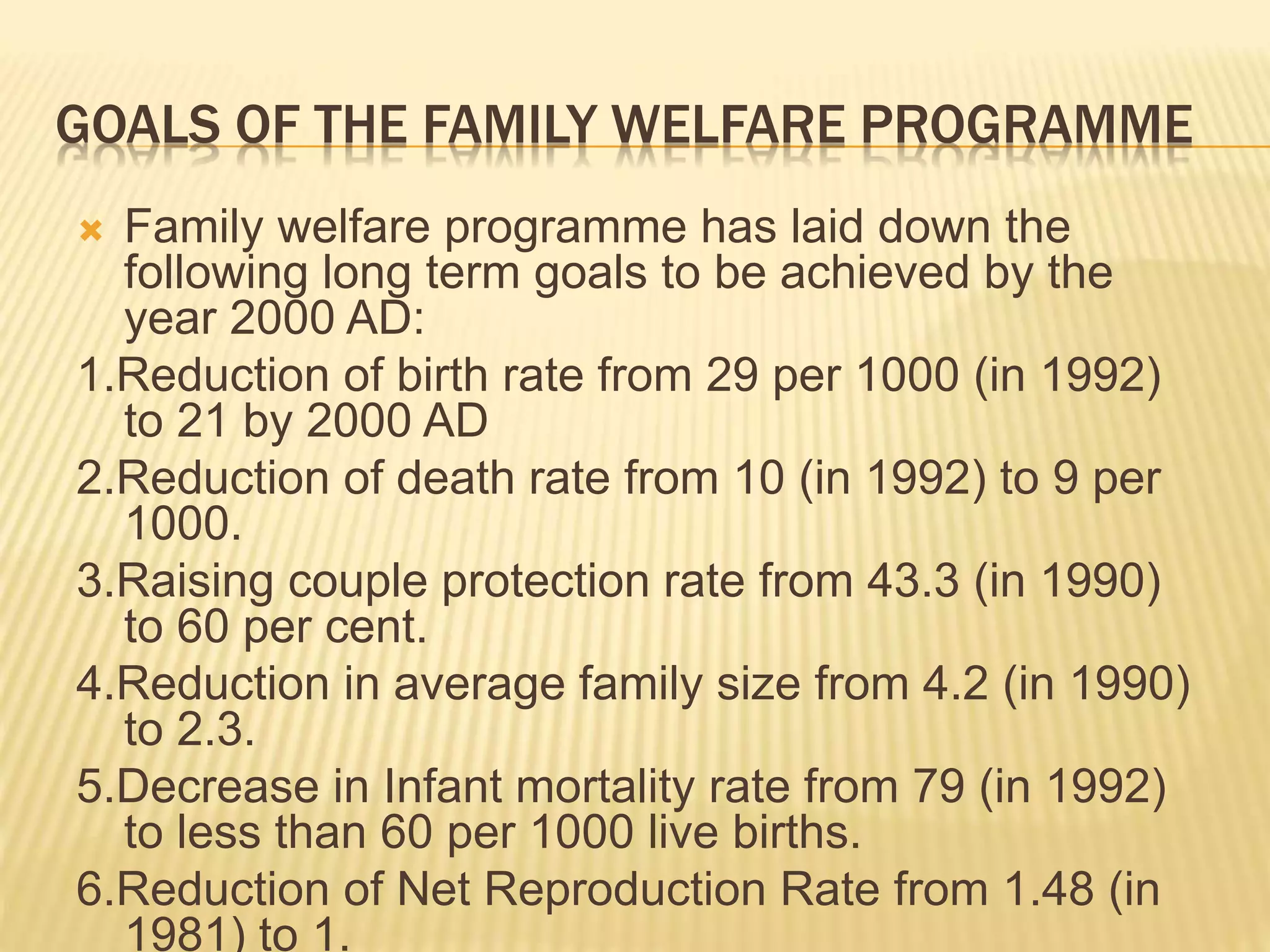 Family welfare programme | PPTX