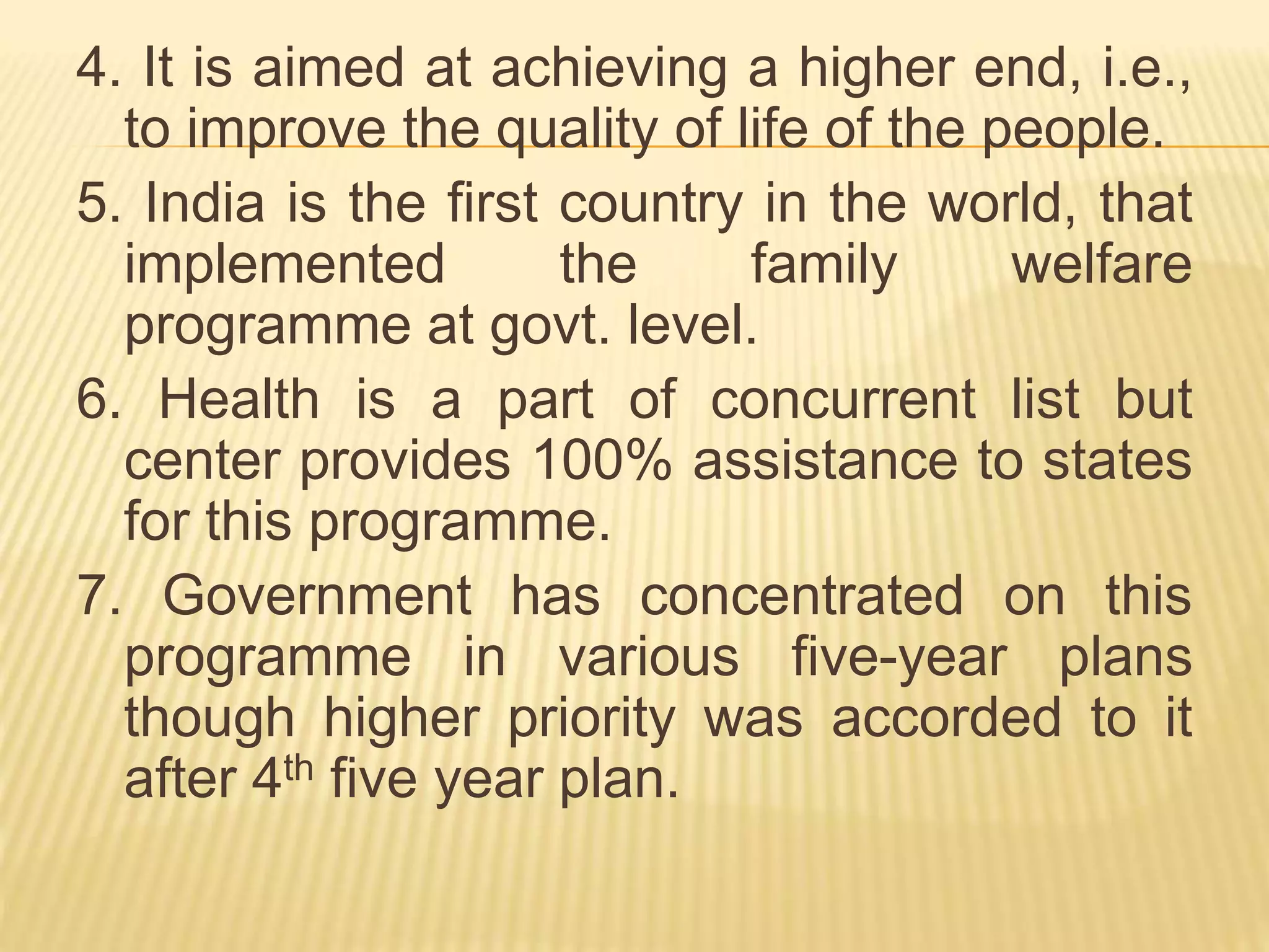 Family welfare programme | PPTX