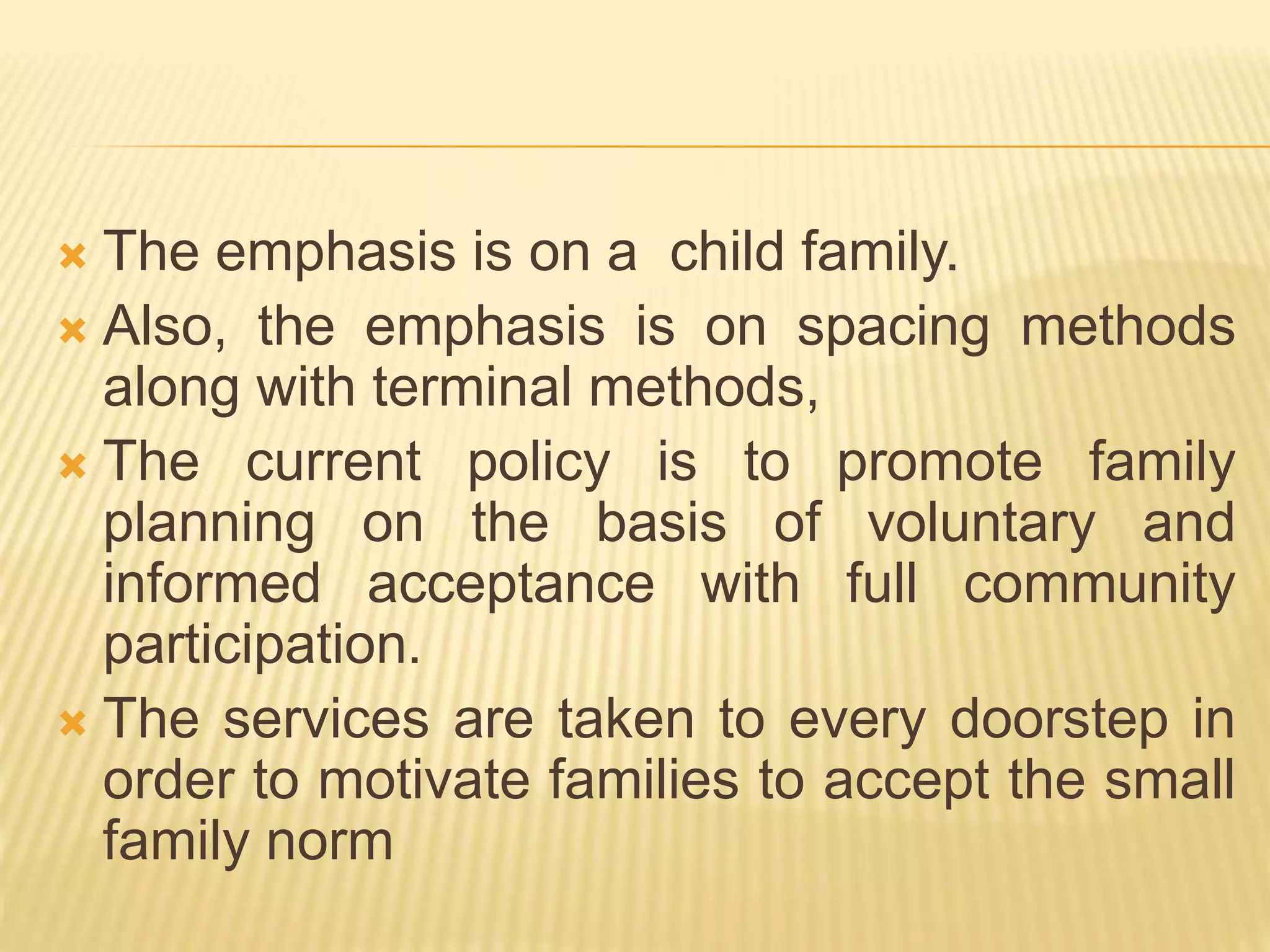 Family welfare programme | PPTX