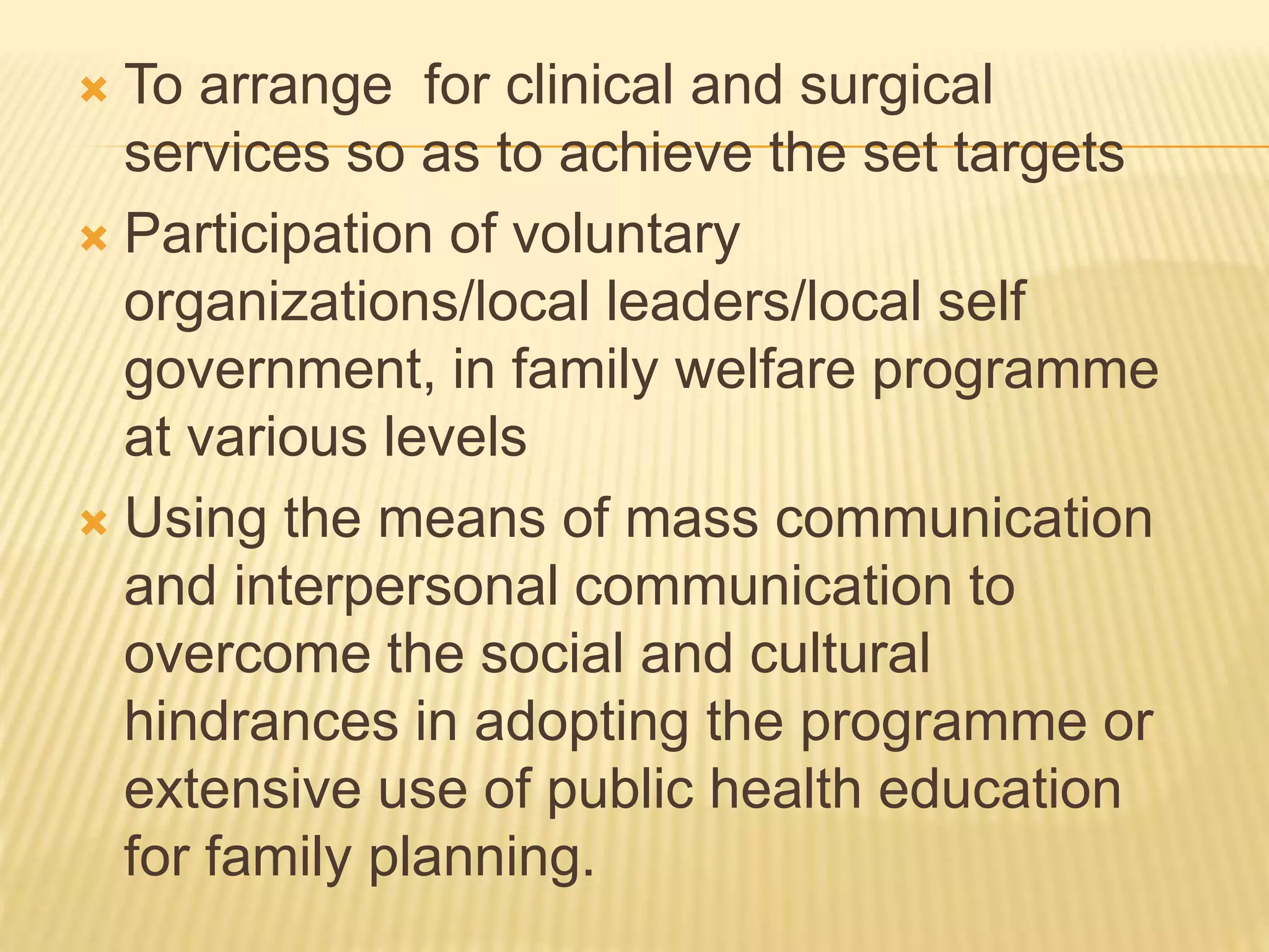 Family welfare programme | PPTX