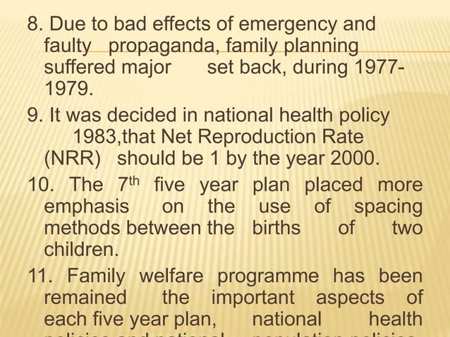 Family welfare programme | PPTX