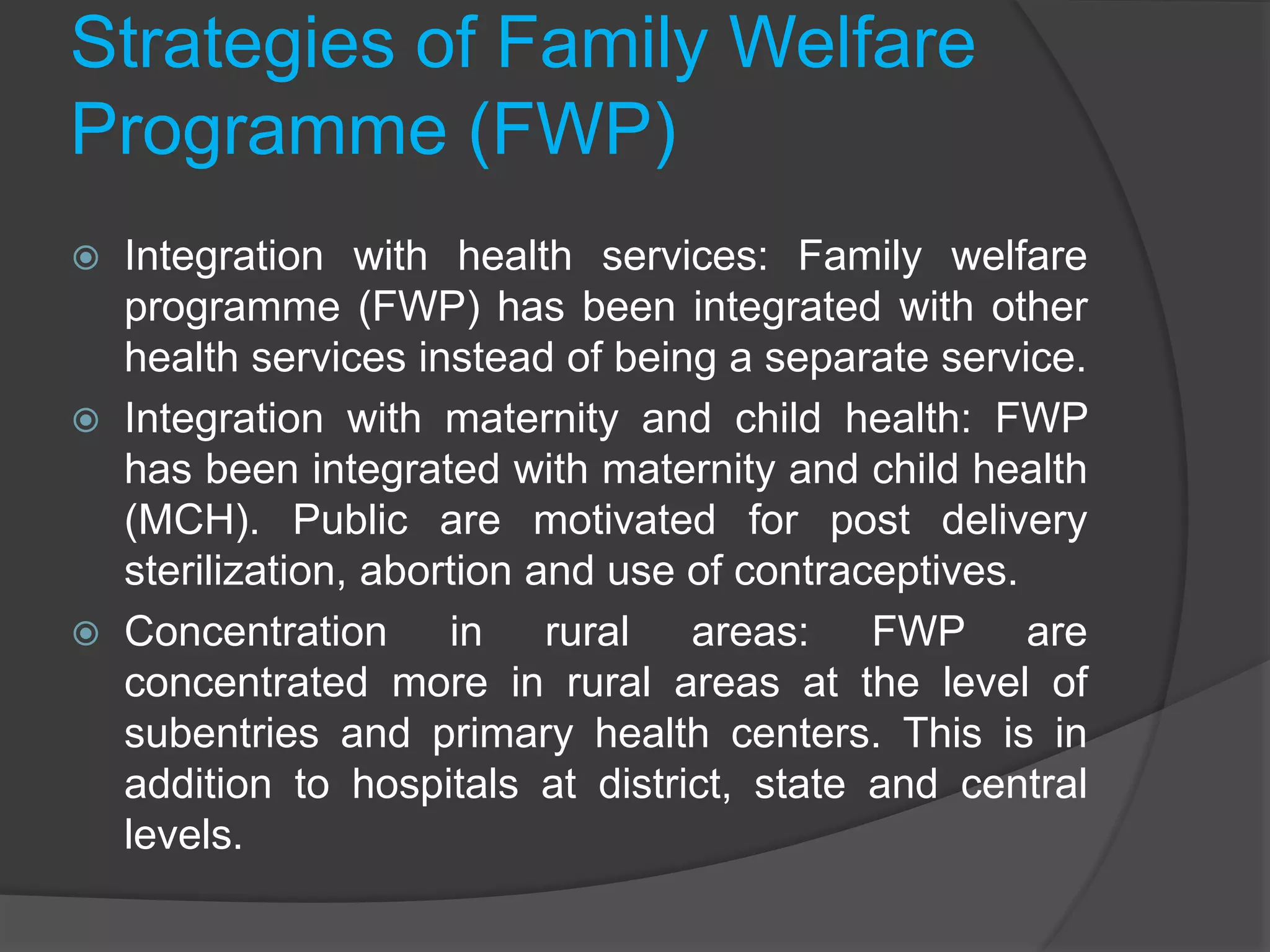 Family welfare programme | PPTX
