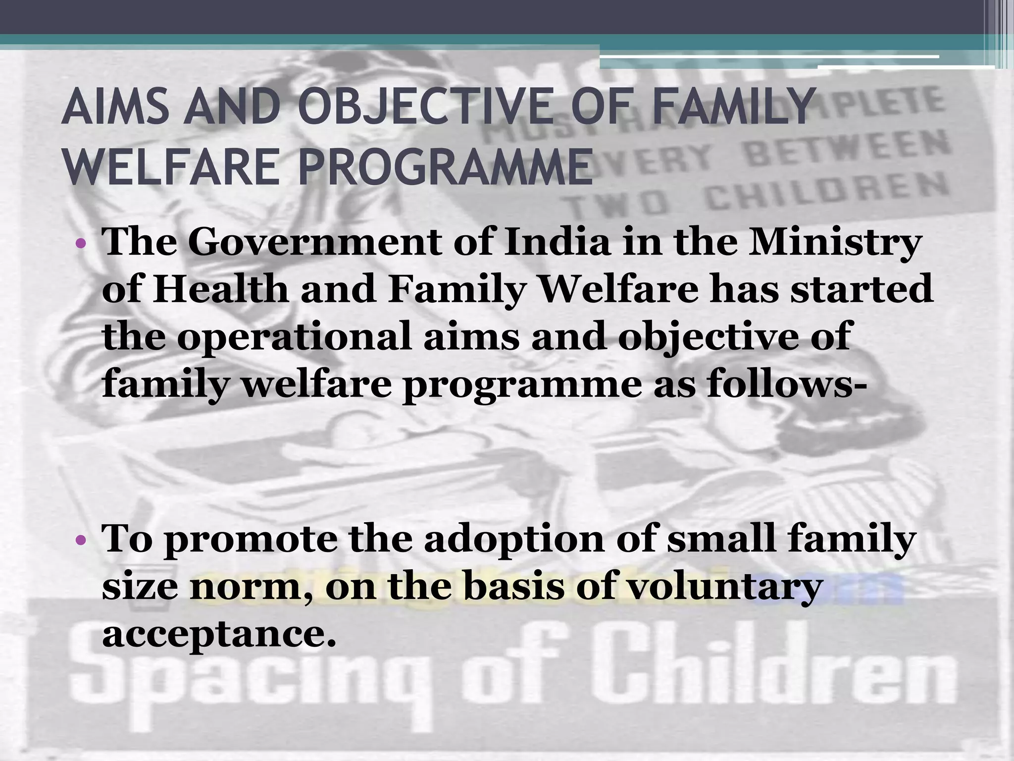 Family welfare programme | PPTX