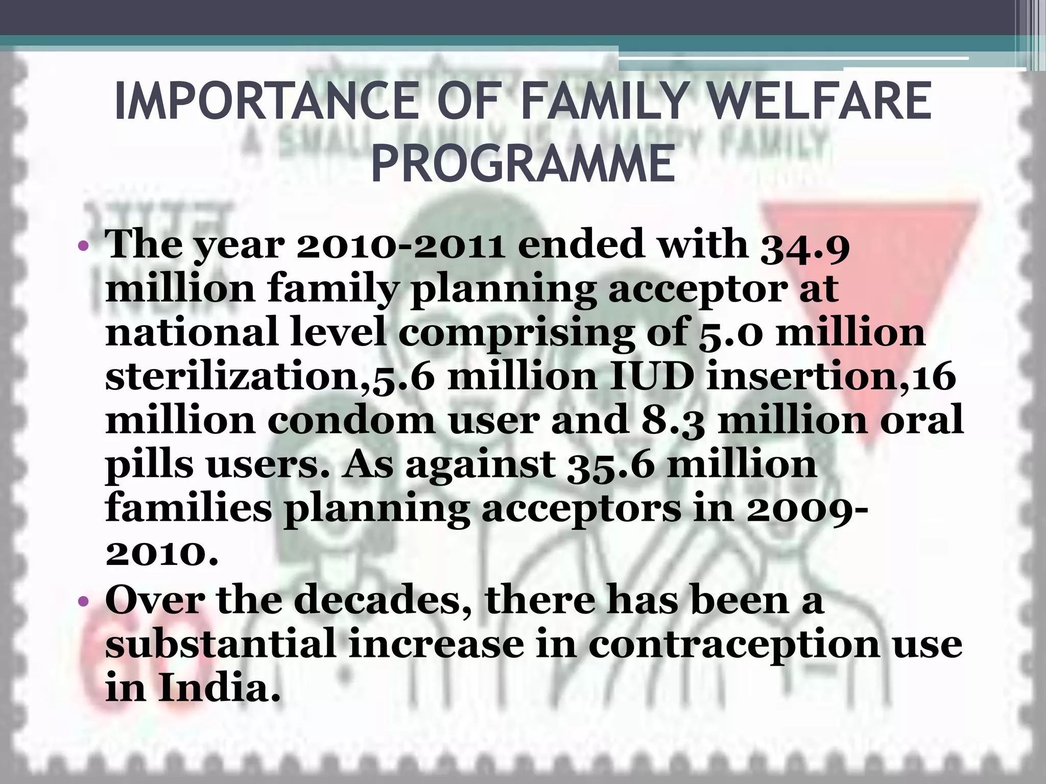 Family welfare programme | PPTX