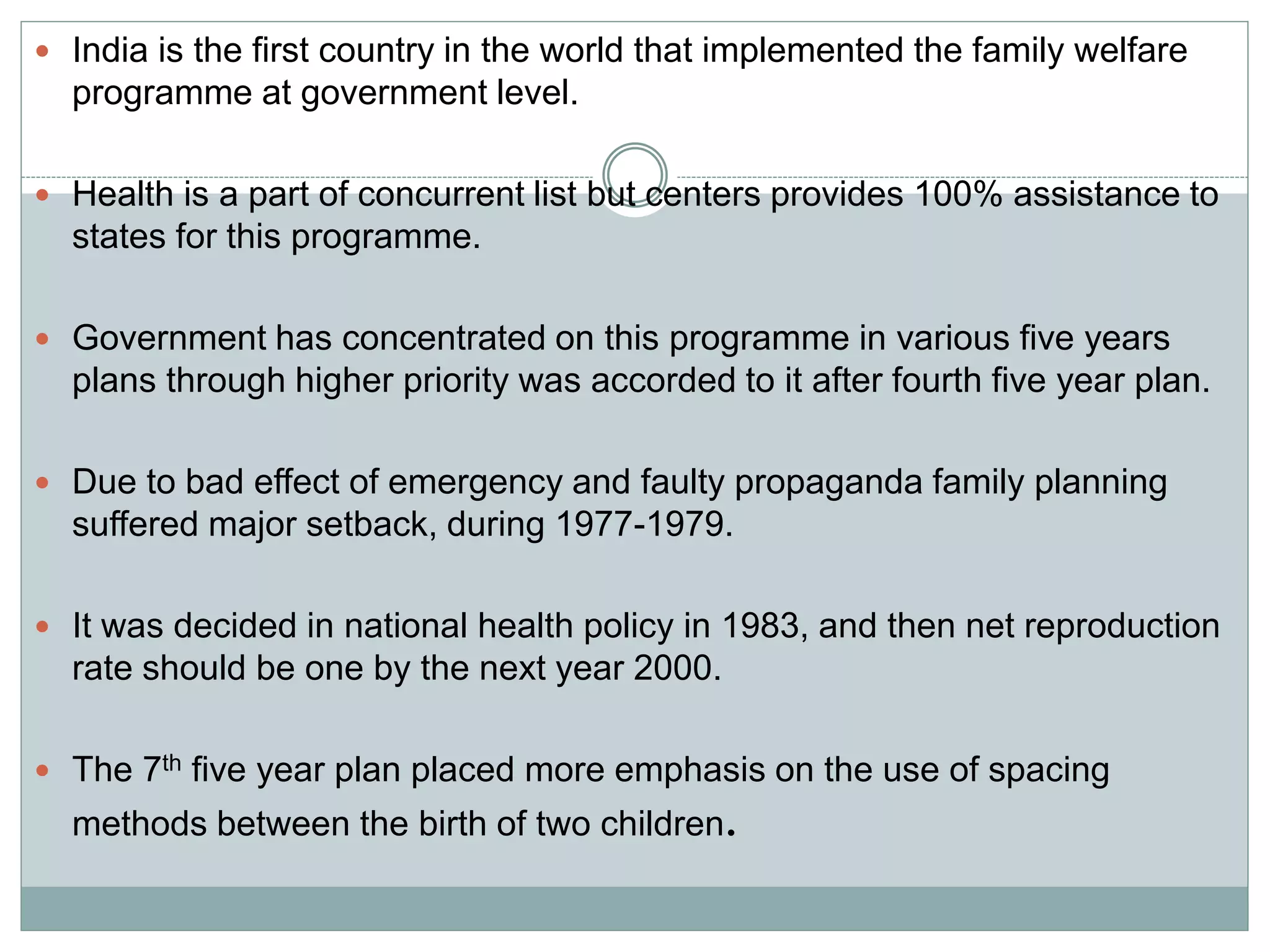 Family welfare programme | PPTX