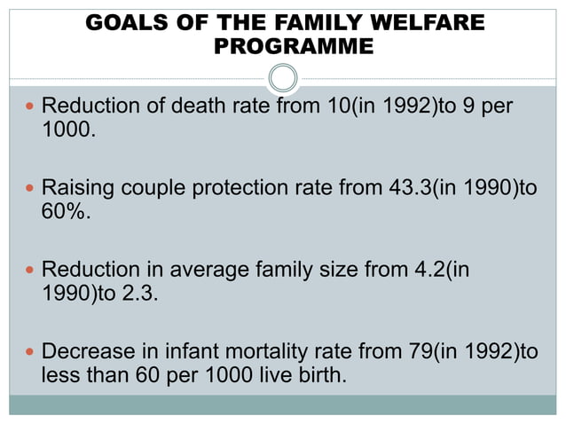 Family welfare programme | PPTX