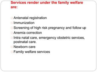 Family welfare services | PPTX