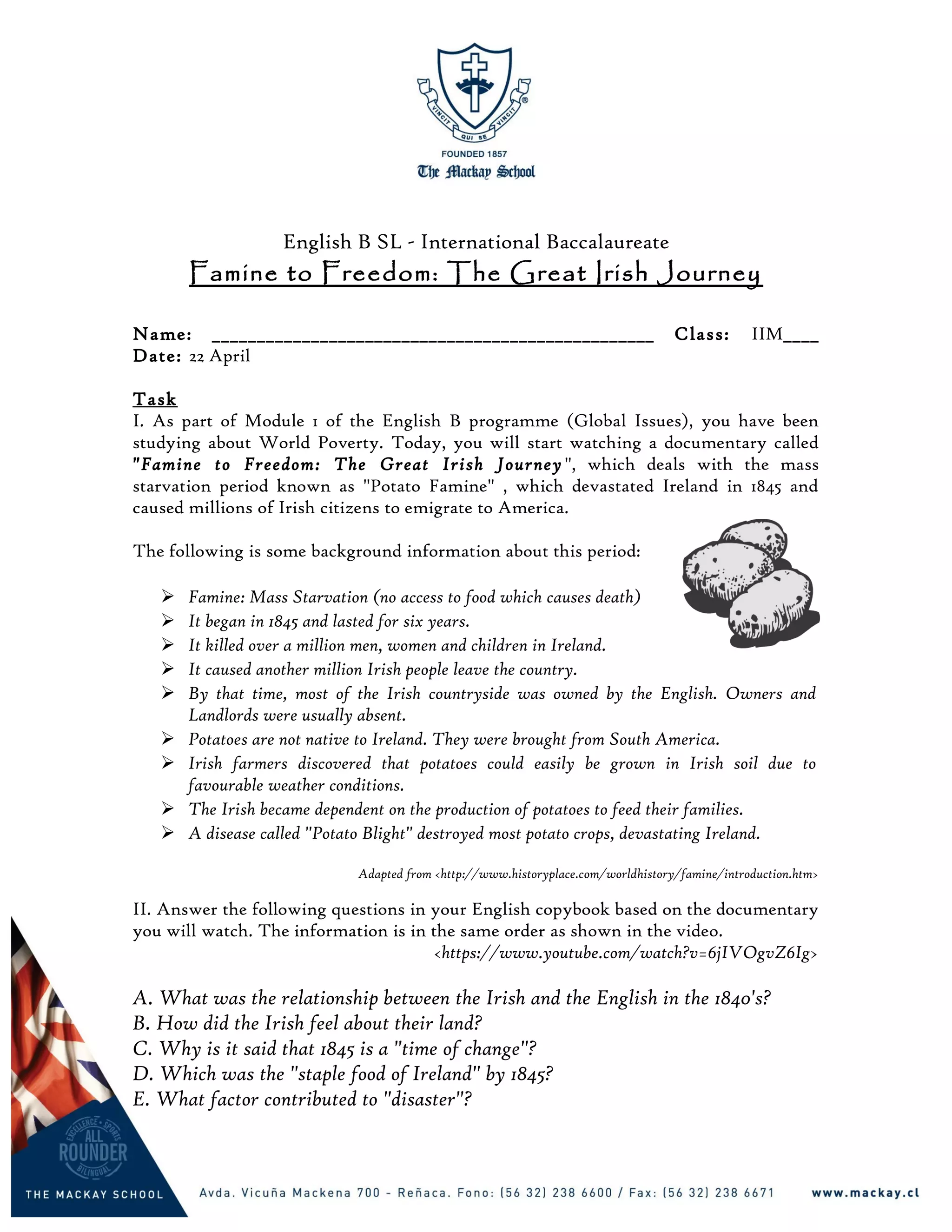 Irish Famine Documentary | DOC