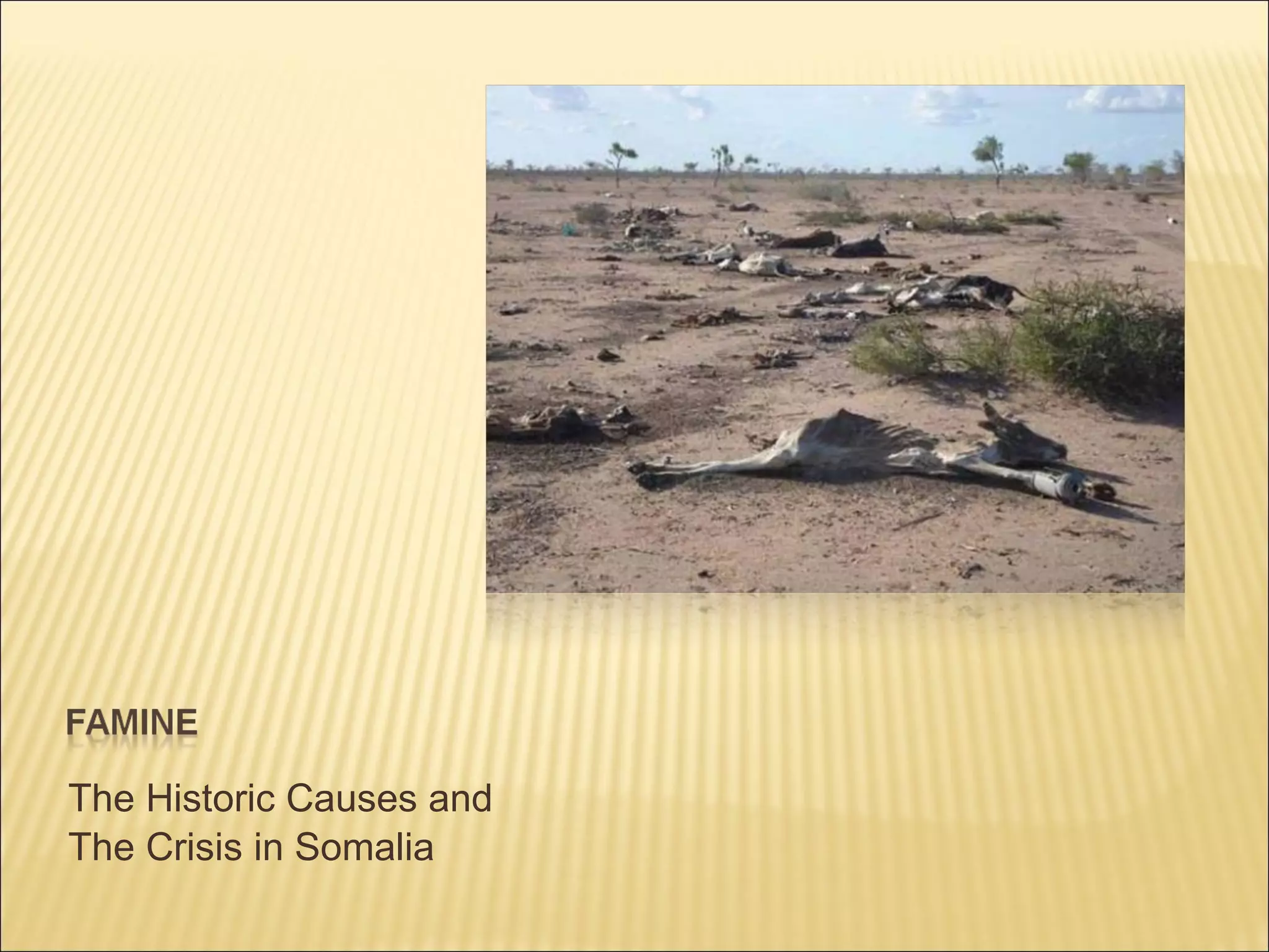 Famine history and 2011 Somalia Crisis | PPT