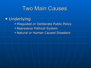 Famines Due To Political Policies | PPT