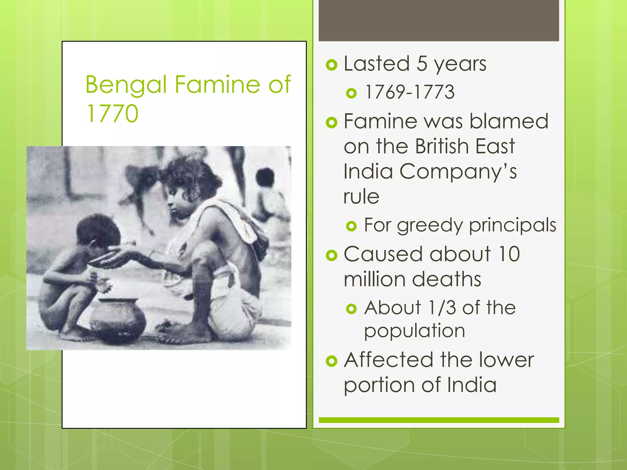 Famines in history | PPTX