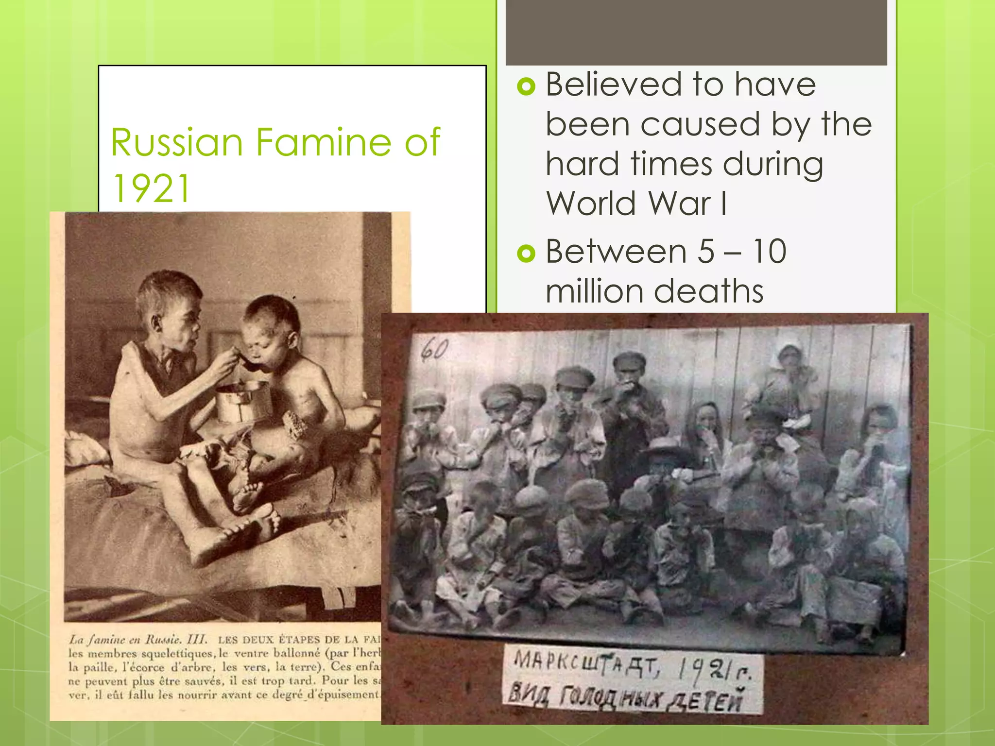 Famines in history | PPTX