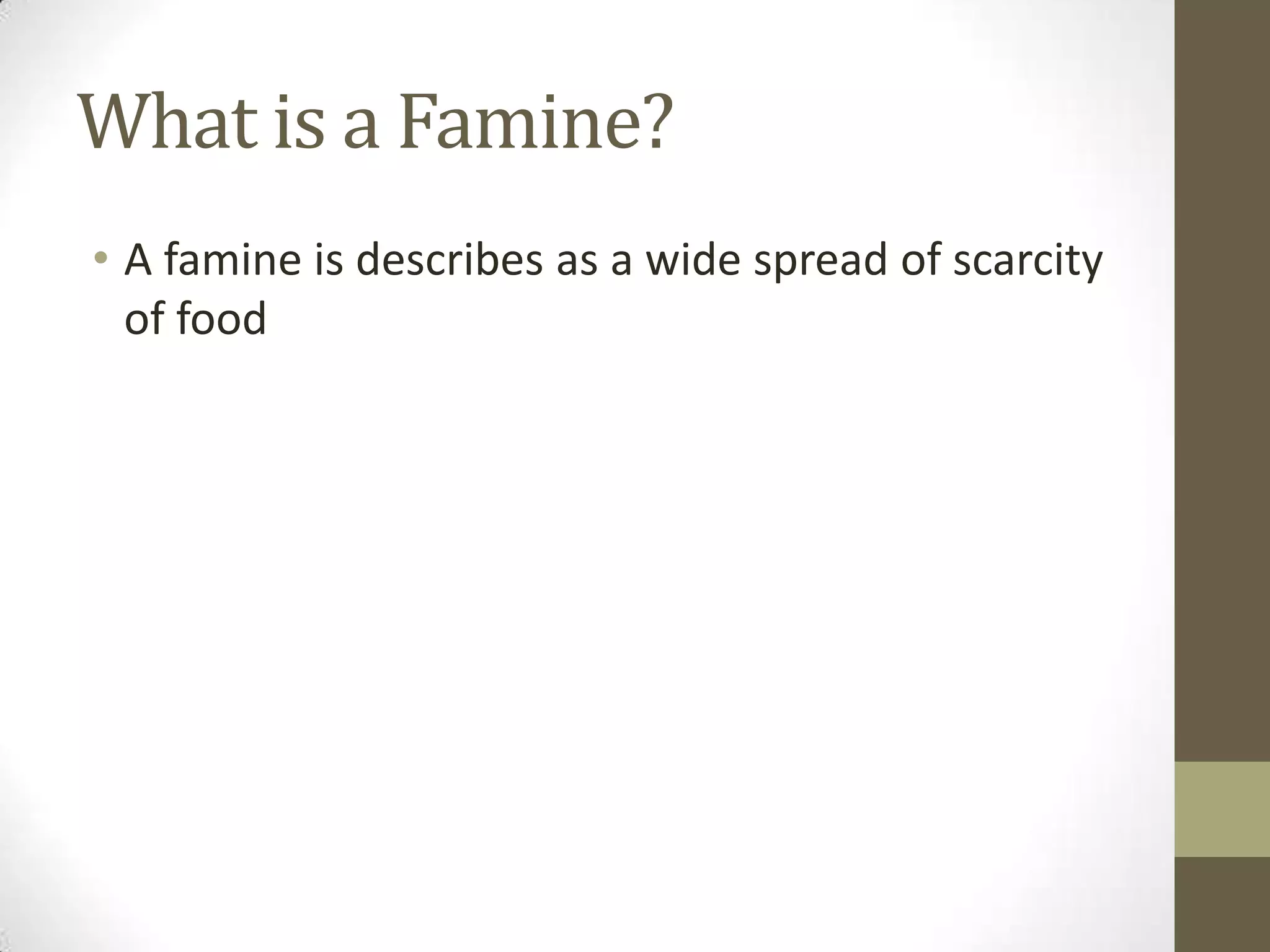 Famines in history powerpoint | PPTX