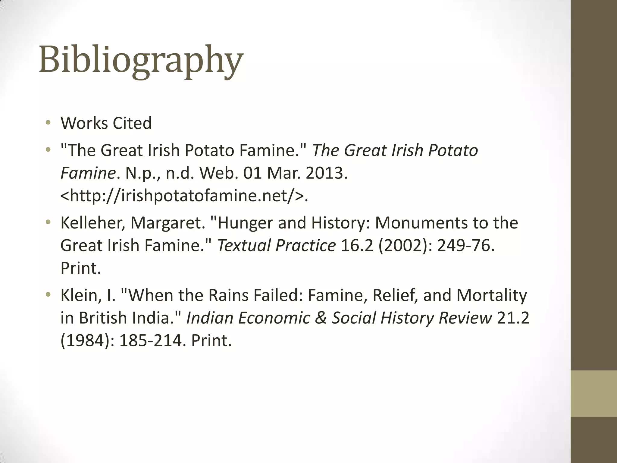 Famines in history powerpoint | PPTX